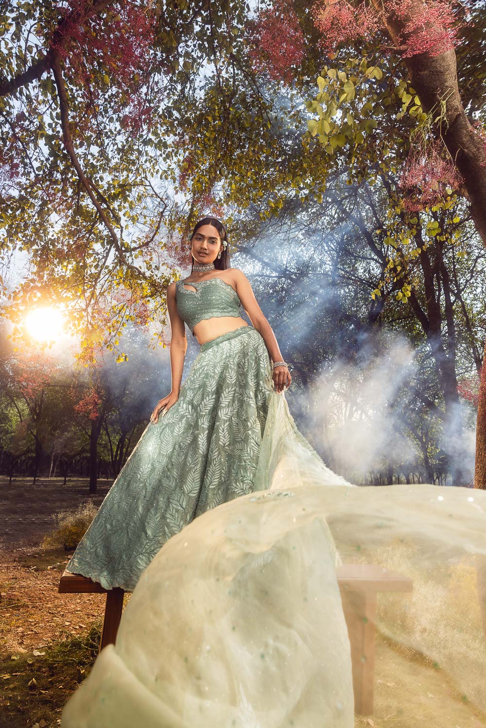 Jade Green Lehenga – Nitika Gujral